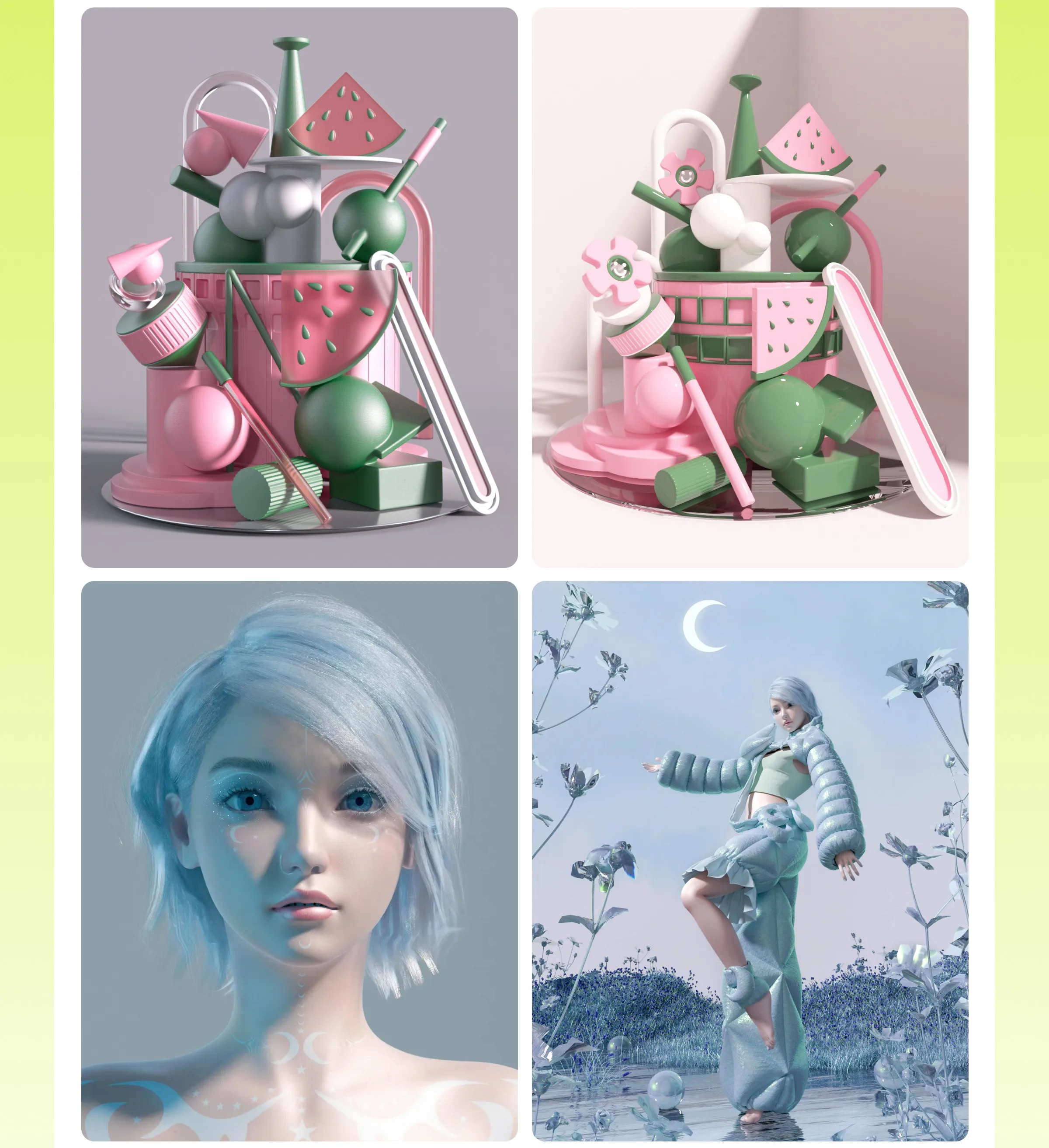 零基础C4D案例全能班(第2期)_三维,零基础可学_肖坤前-站酷学习(原站酷高高手)